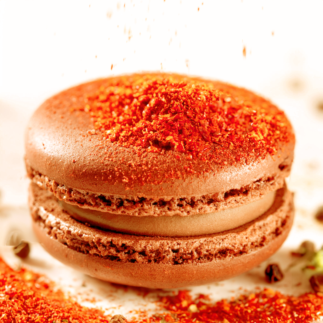 Macaron au chocolat et au piment d'Espelette - Piment d'Espelette AOP